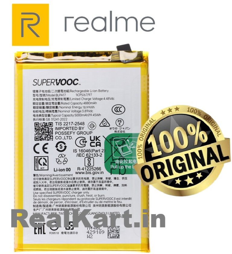 100% Original New Supervooc BLPA17 5000mAh Battery for Realme 12 5G ...